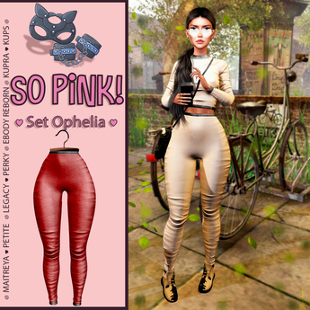 Second Life Marketplace - *So Pink!* - Set Ophelia pants maroon